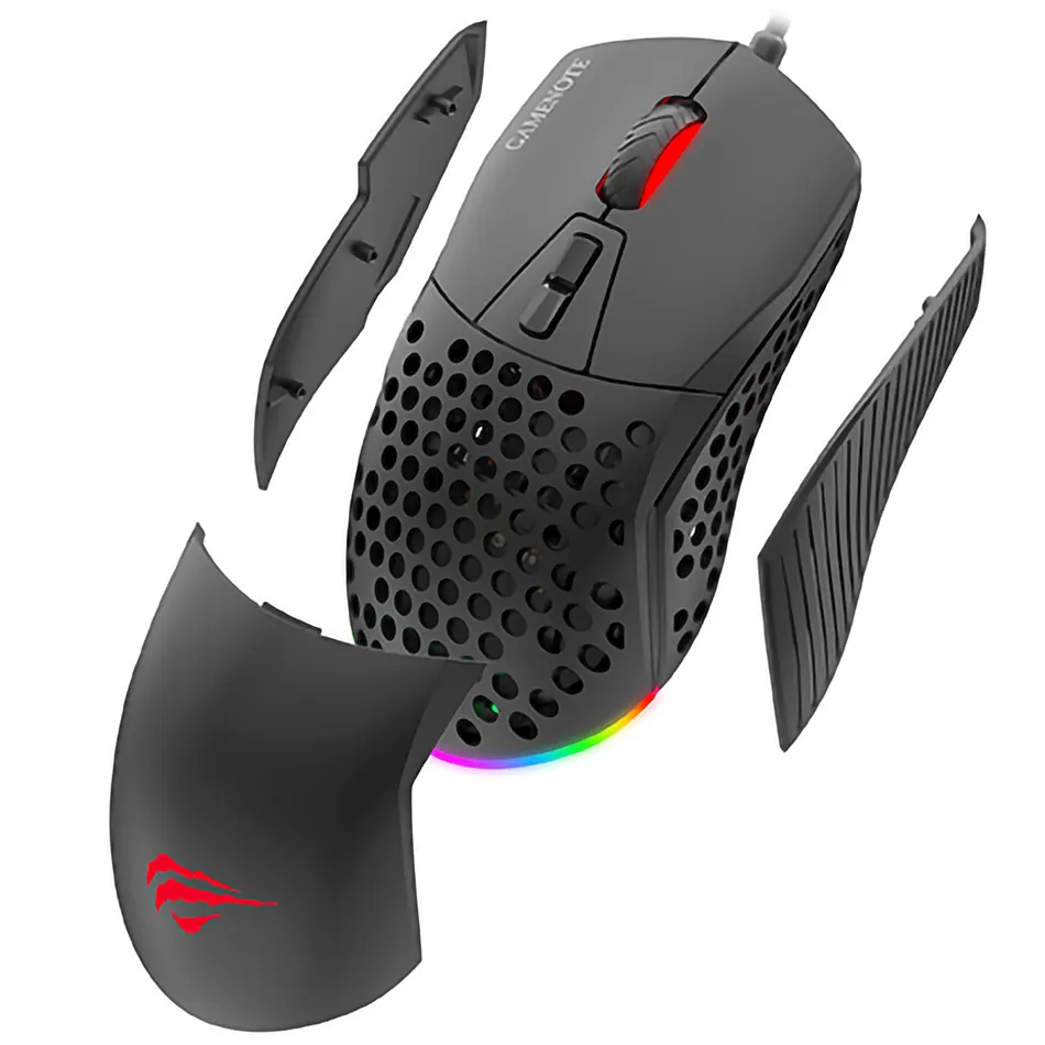 Mouse Gamer Programable RGB Havit MS885 Laterales Intercambiables ...